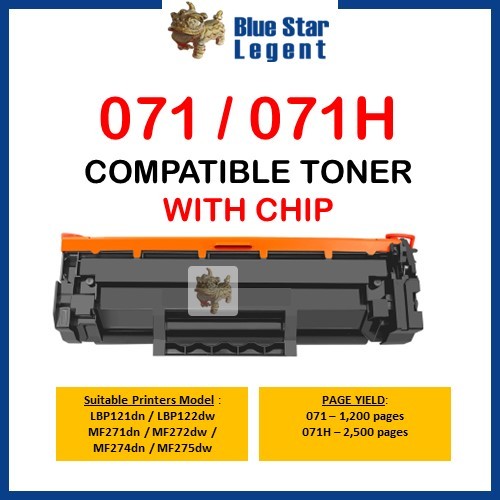 Compatible Canon 071 071H with Chip High Capacity Toner for LBP121dn ...
