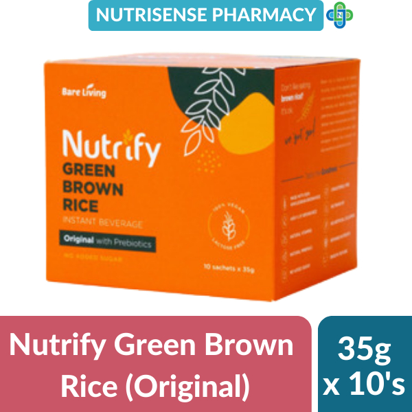 Nutrify Green Brown Rice Instant Beverage Original with Prebiotics ...