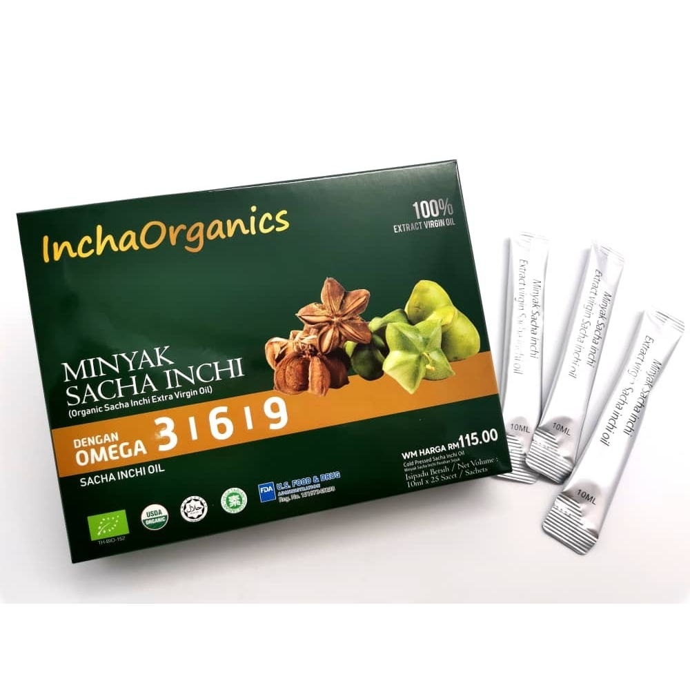 INCHA ORGANICS SACHA INCHI OIL (10 ML x 25 SACHETS) | Shopee Malaysia