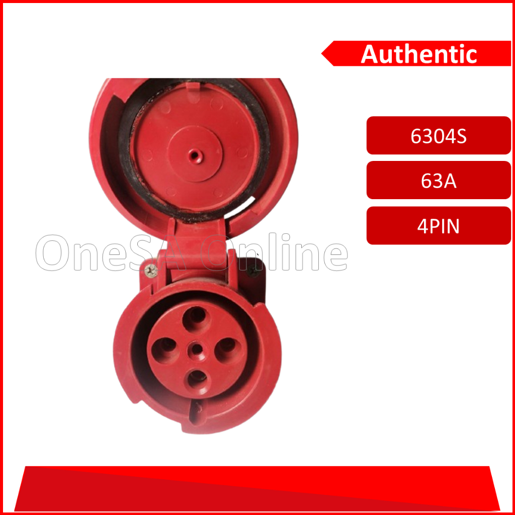 63A 4PIN INDUSTRIAL WALL SOCKET(6304S) | Shopee Malaysia