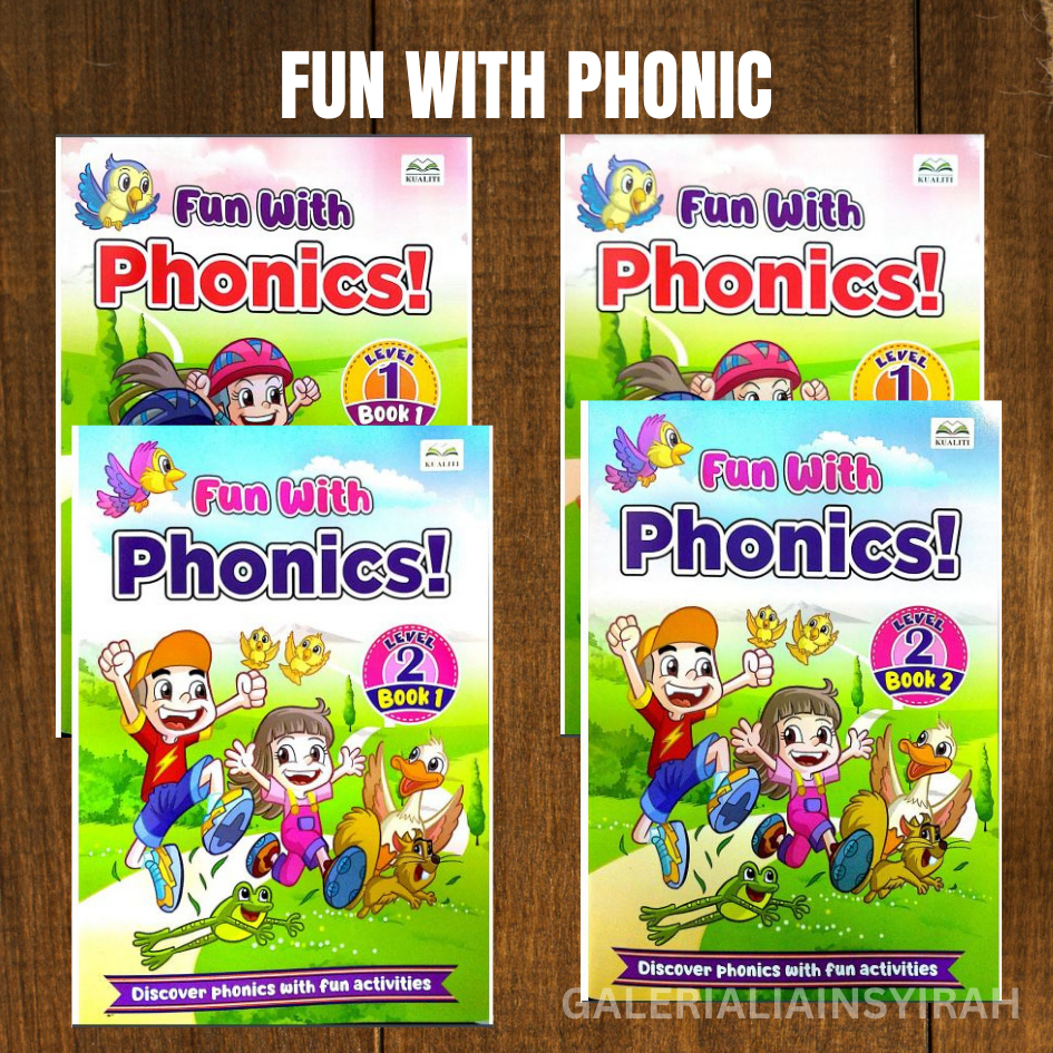 Fun With Phonics Level 1 & Level 2 Buku Aktiviti English Kanak kanak ...
