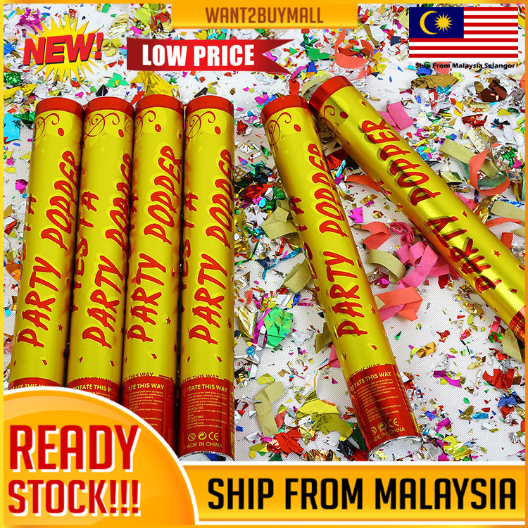 Party Popper Pop Paper Confetti Birthday Wedding Graduation Decoration ...