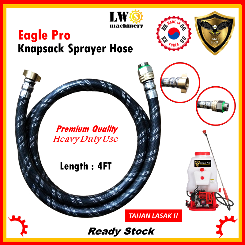 Eagle Pro 8.5mm High Pressure Power Hose Petrol Knapsack Sprayer Pump ...