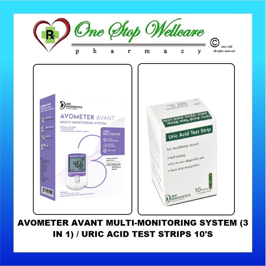 AVOMETER AVANT MULTI-MONITORING SYSTEM (3 IN 1) / URIC ACID TEST STRIP ...