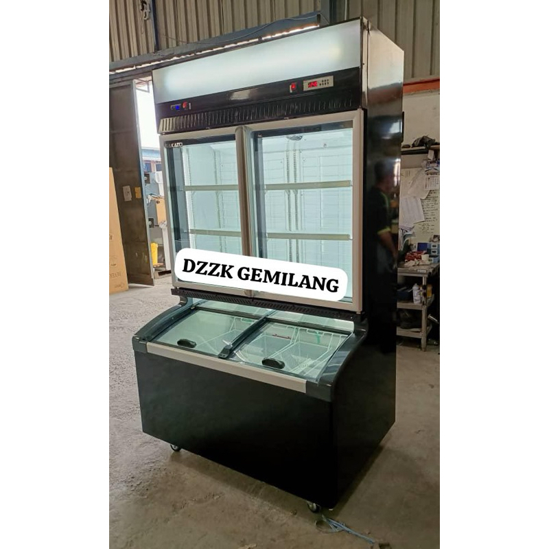 2025 COMBINE DISPLAY CABINET SAKATO CHILLER+FREEZER SSD- C1262 Black ...