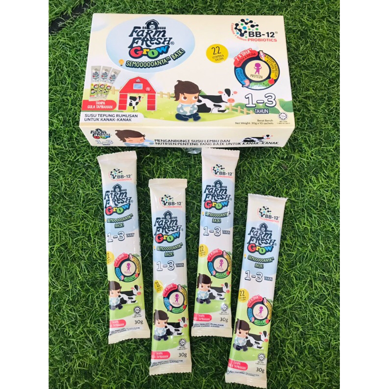 FARM FRESH GROW MILK 30G X10 SACHET | Shopee Malaysia