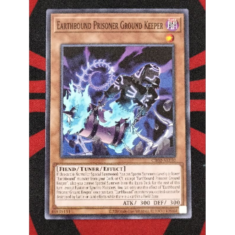 YUGIOH KONAMI CR02-AE150 Earthbound Prisoner Ground Keeper (Common ...