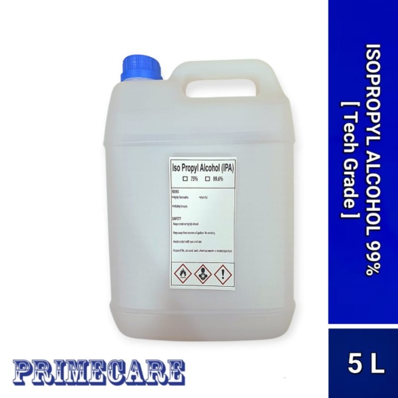 IPA / Isopropyl Alcohol [Tech Grade] 99% / 75% ( 5L ) | Shopee Malaysia
