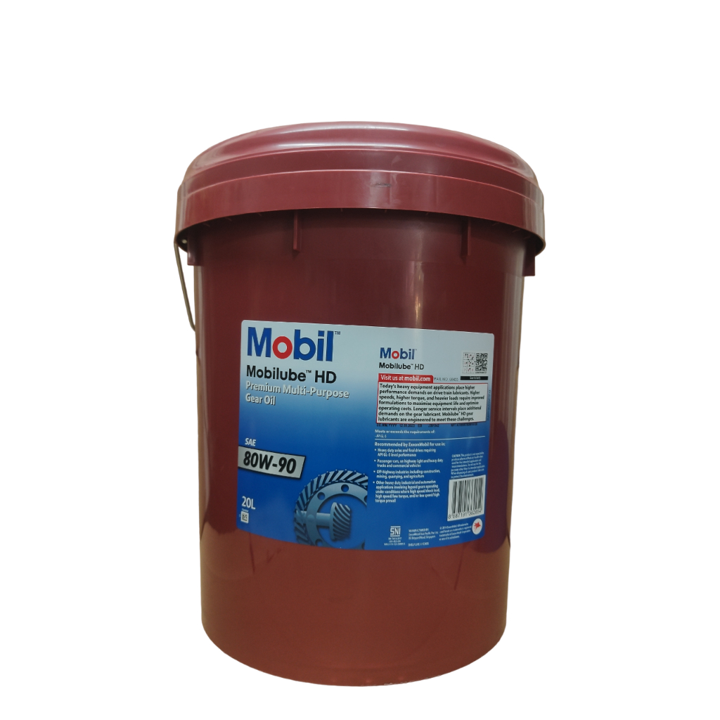 AUTOMOTIVE GEAR OIL - MOBIL MOBILUBE HD GL-5 80W-90【20L】(Ready Stock ...