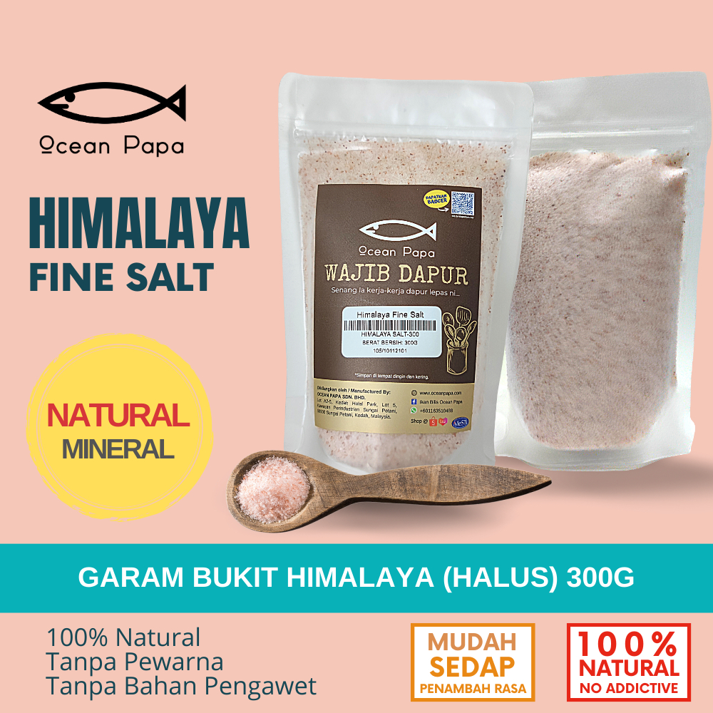 100% Natural Himalaya Salt / Garam Bukit Himalaya Asli (Halus) / Ocean ...