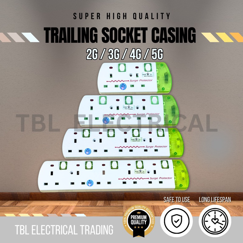 🔥sirim🔥trailing Socket Casing Body Only 2g 3g 4g 5g Extension Socket C W Neon Shopee Malaysia
