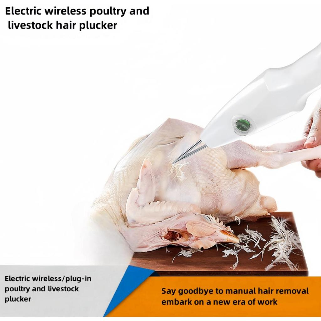 Portable Poultry Plucker Feather Machine Rechargeable Removal Machine ...