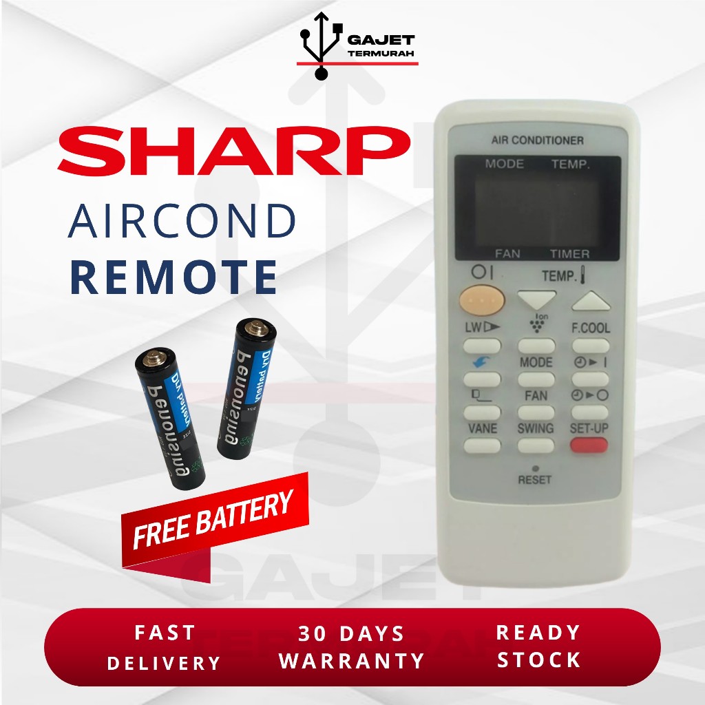 Alat Kawalan Jauh Sharp A751Replacement Remote Control A751 UNIVERSAL ...