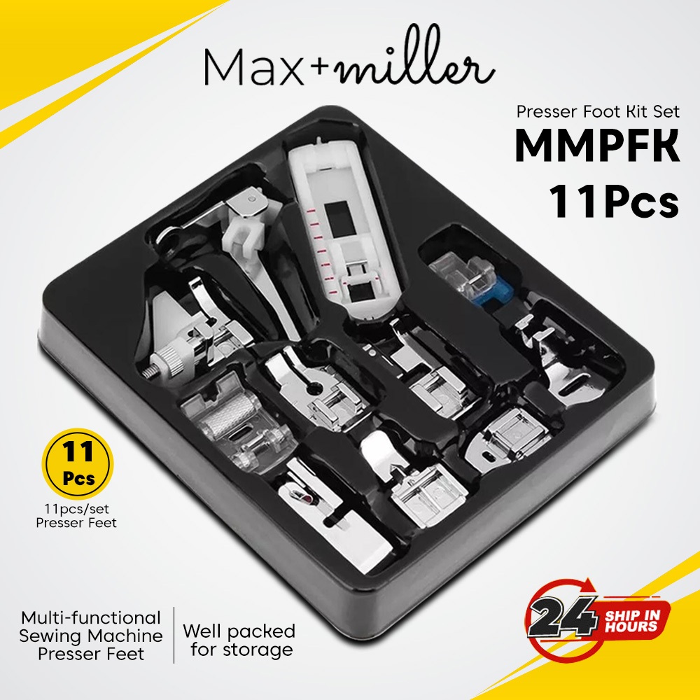 MAX + Miller Multifunction Kit MMPFK11Pcs Sewing Machine Foot Kit Set ...