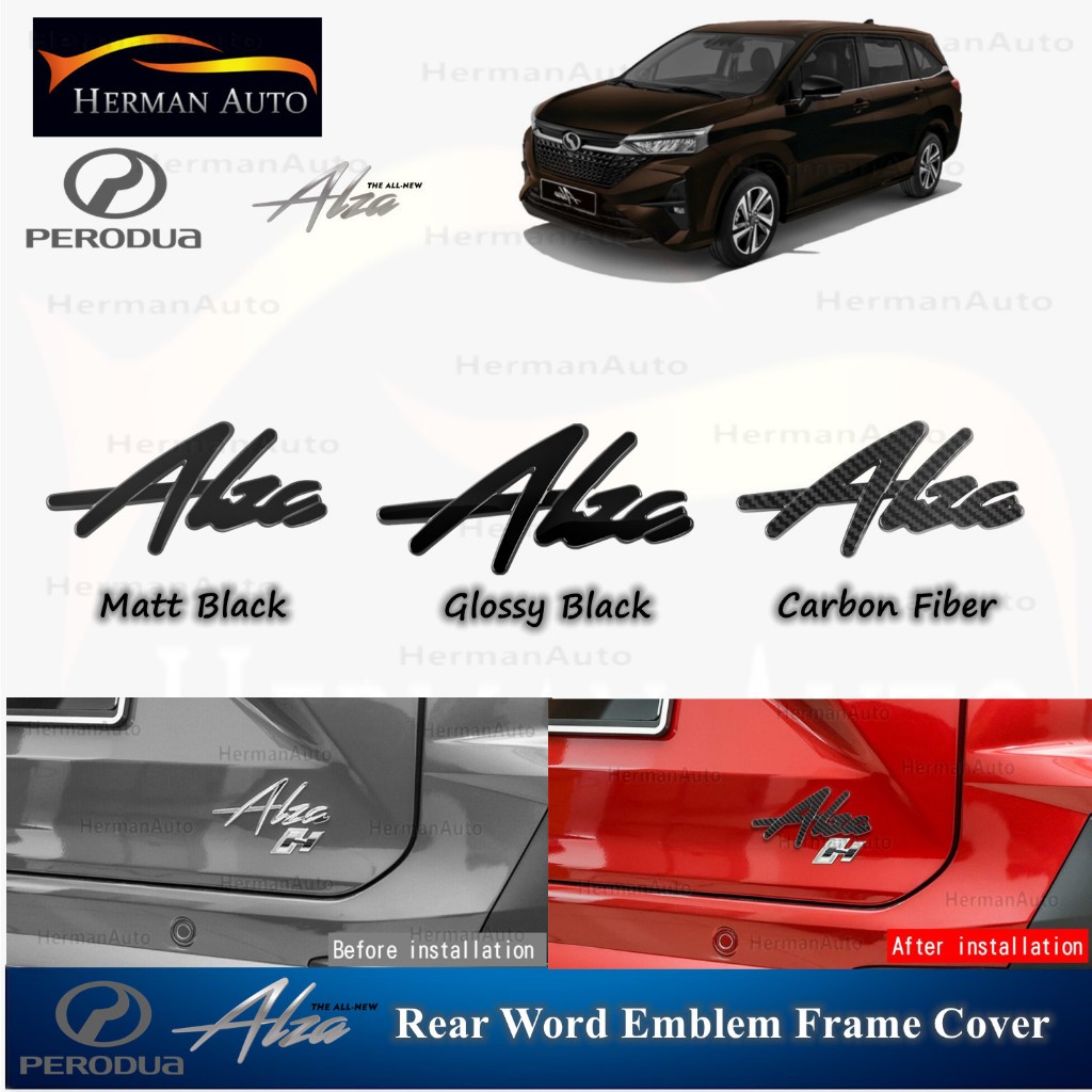 HermanAuto The New Alza 2022-2024 Car Rear Logo Word Emblem Garnish ...