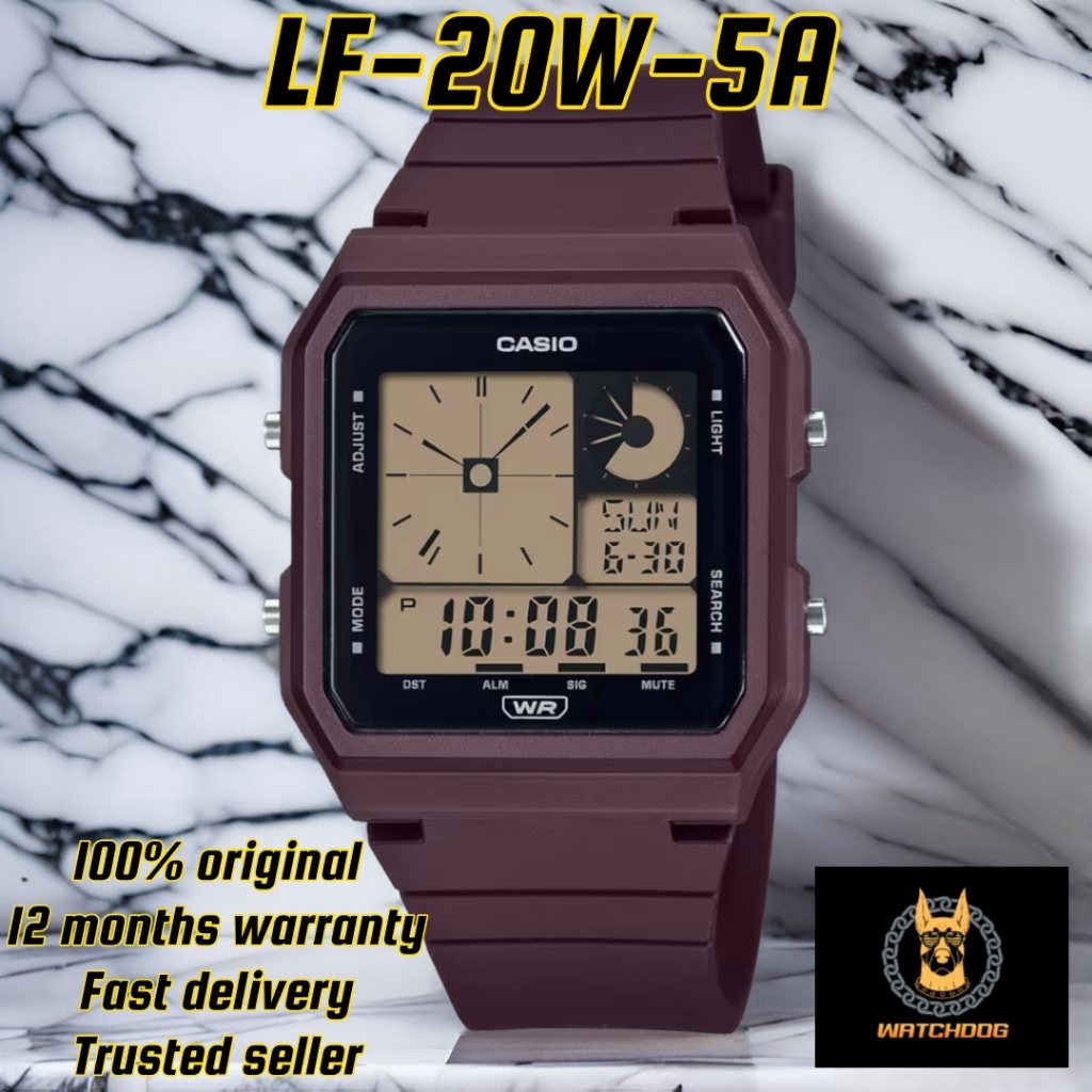 Casio LF-20W-5A Digital & Analog Watch 100% Original | Shopee Malaysia