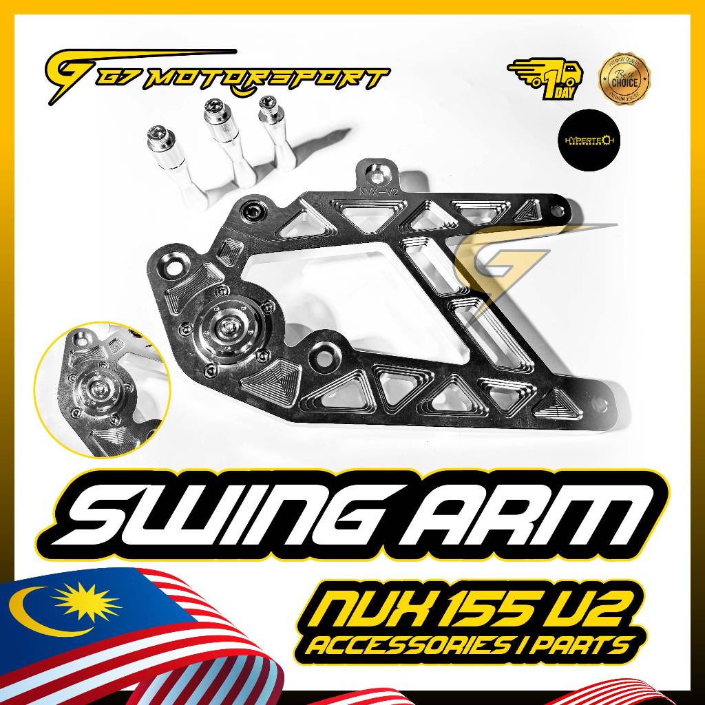NVX CNC Swing Arm Full Set I Hypertech Racing For NVX 155 V1 V2 ...