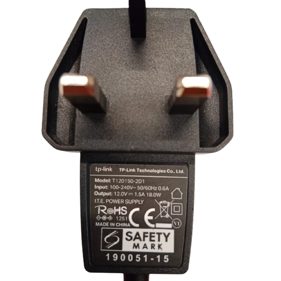 Original TP-Link Power Switching Adapter 12V 1.5A UK Plug DC T120150 ...