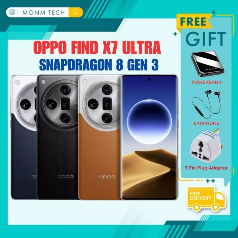 OPPO Find X7 Ultra Snapdragon 8 Gen 3/OPPO Find X7 MediaTek Dimensity 9300 6.82 inches 5000 mAh ...