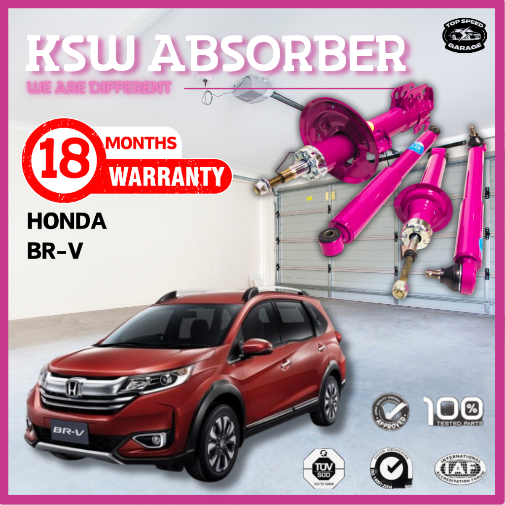 HONDA BRV TSA - KSW (GAS) Shock Absorber FRONT & REAR (18Months ...