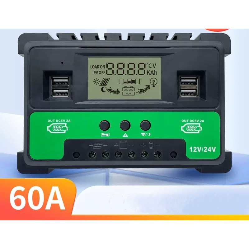 SOLAR CONTROLLER 60A PWM CHARGE KM-60A | Shopee Malaysia