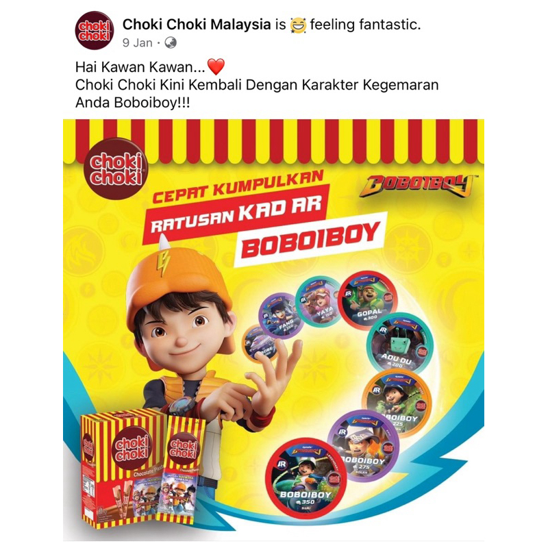 Choki Choki MEDALION BOBOIBOY | Shopee Malaysia