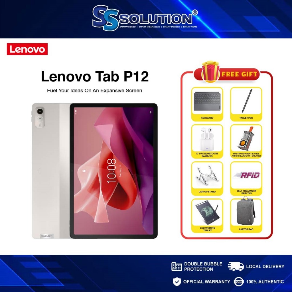 Lenovo Tab P12 8GB RAM+128GB ROM(TB-370FU)12.7"3K Touchscreen, 60Hz ...