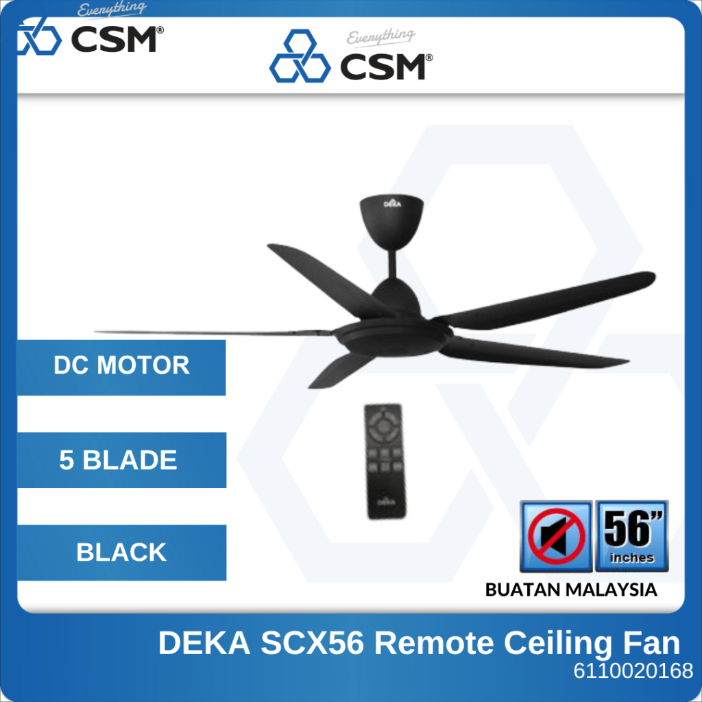 DEKA Ceiling Fan 56 Inch DC Motor 14-Speed Remote Control Ceiling Fan ...