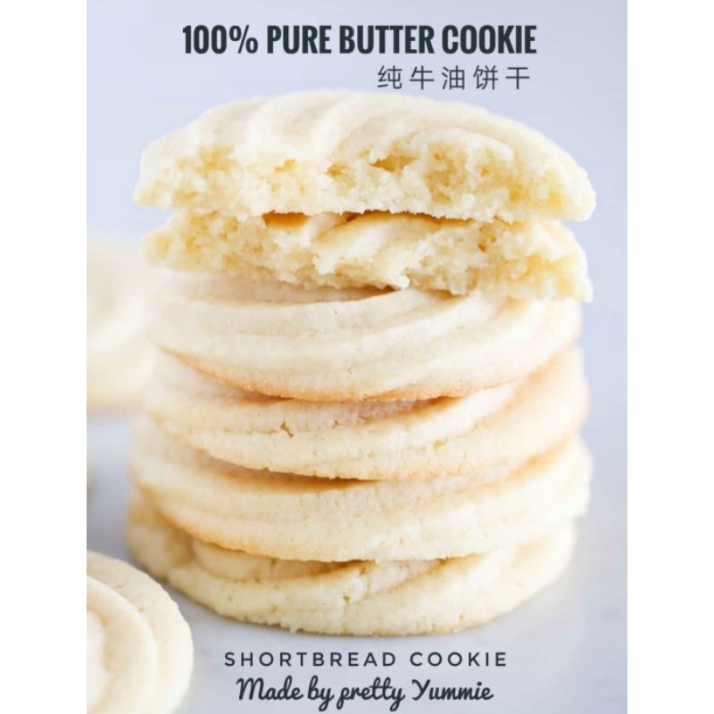 100% Pure Butter Cookie/Shortbread Gluten Free Cookies/ Eggless Butter ...