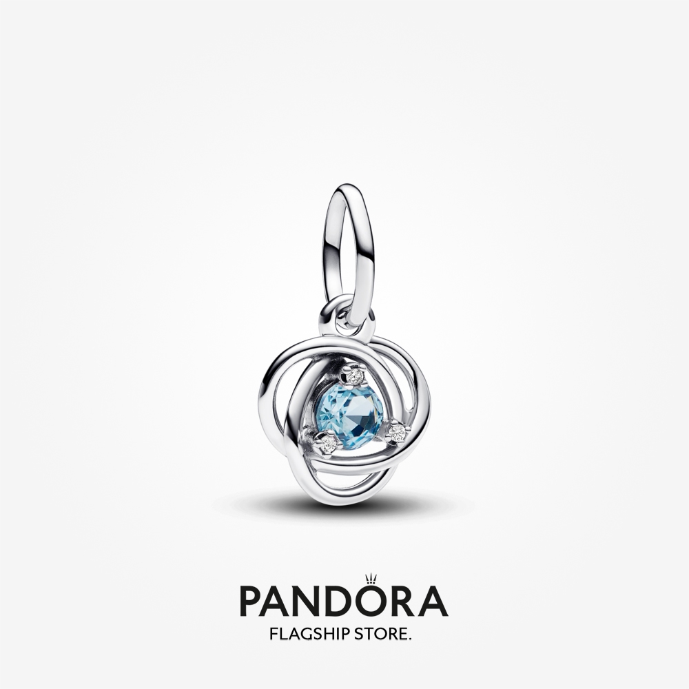 Pandora Sea Aqua Blue Eternity Circle Dangle Charm | Shopee Malaysia