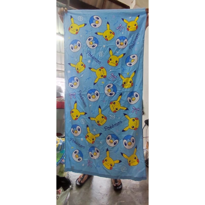 Pokemon pikachu bath towel皮卡丘浴巾120*60cm+- | Shopee Malaysia