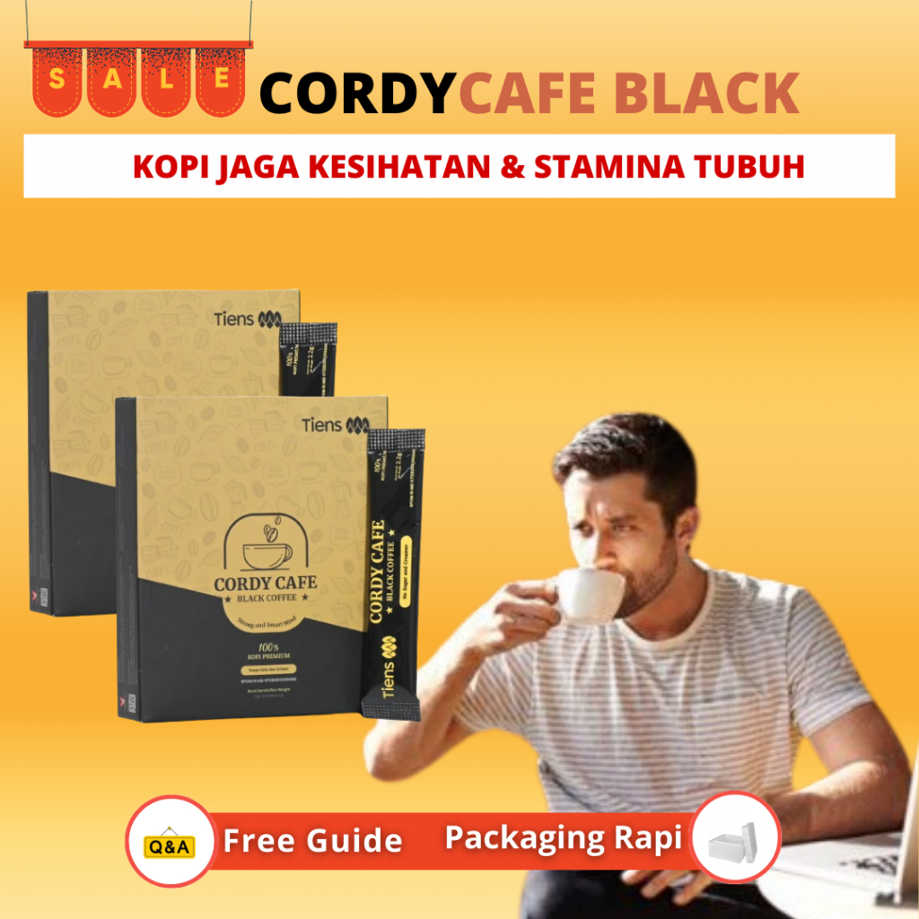 CORDYCAFE BLACK - KOPI KESIHATAN - COFFE CEPS TIENS - ESPRESSO WITH ...