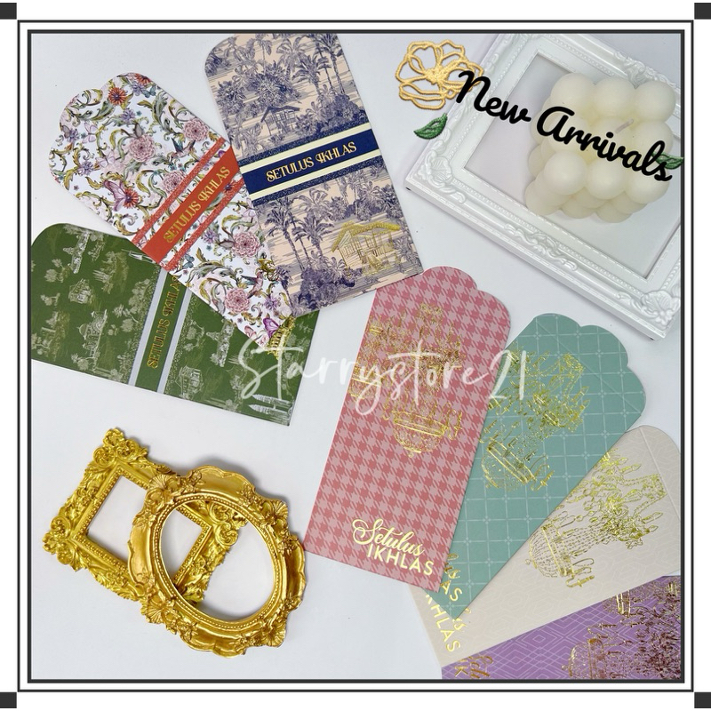 5pcs/pack Sampul Duit Raya Premium Gold. Exclusive Money Packet Selamat ...