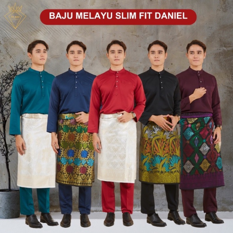 BAJU MELAYU SLIM FIT CEKAK MUSANG 2024 | DANIEL ( BOLD XS - 2XL ...