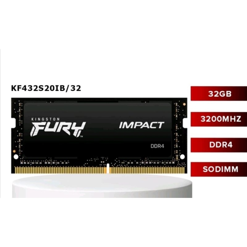NEW Kingston Fury IMPACT DDR4 32GB 3200Mhz Notebook Memory SODIMM Laptop RAM | Shopee Malaysia