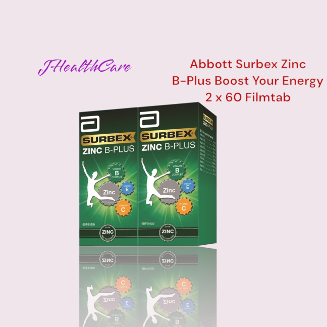 Abbott Surbex Zinc B Plus 2 x 60 Filmtab Boost Energy | Shopee Malaysia