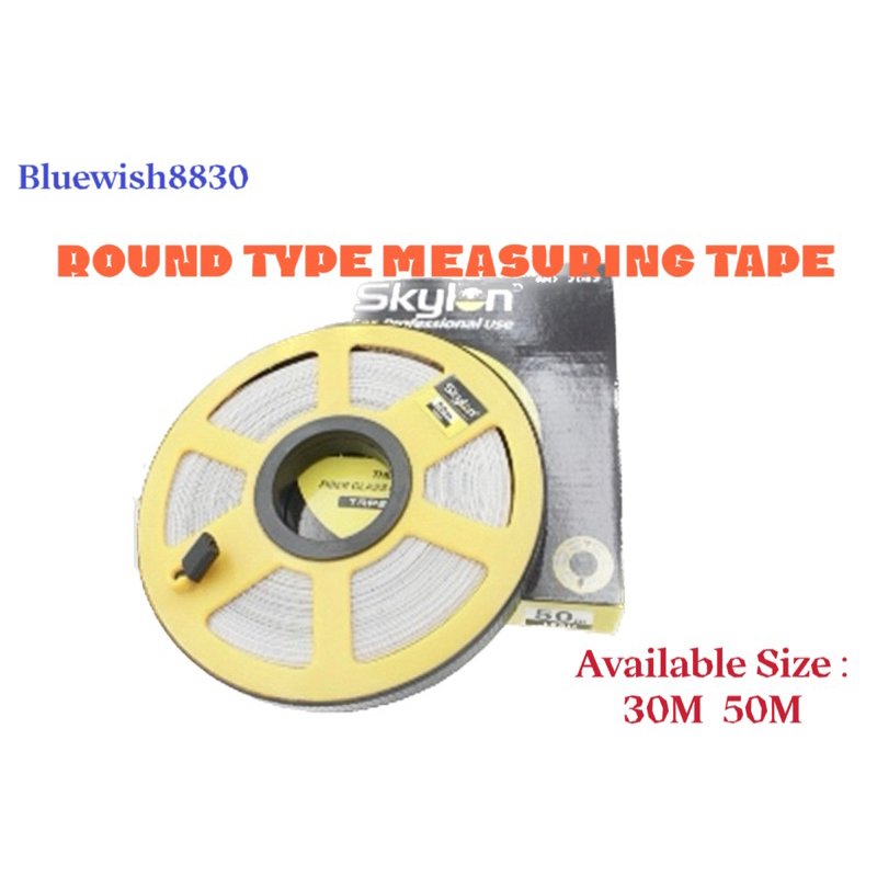 MEASURING TAPE 30M 50M 100FT (ROUND TYPE) FIBER GLASS MEASURING TAPE ...