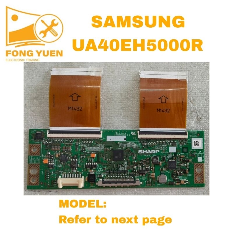 SAMSUNG TV TCON BOARD OR RIBBON UA40EH5000R (Version-4) | Shopee Malaysia