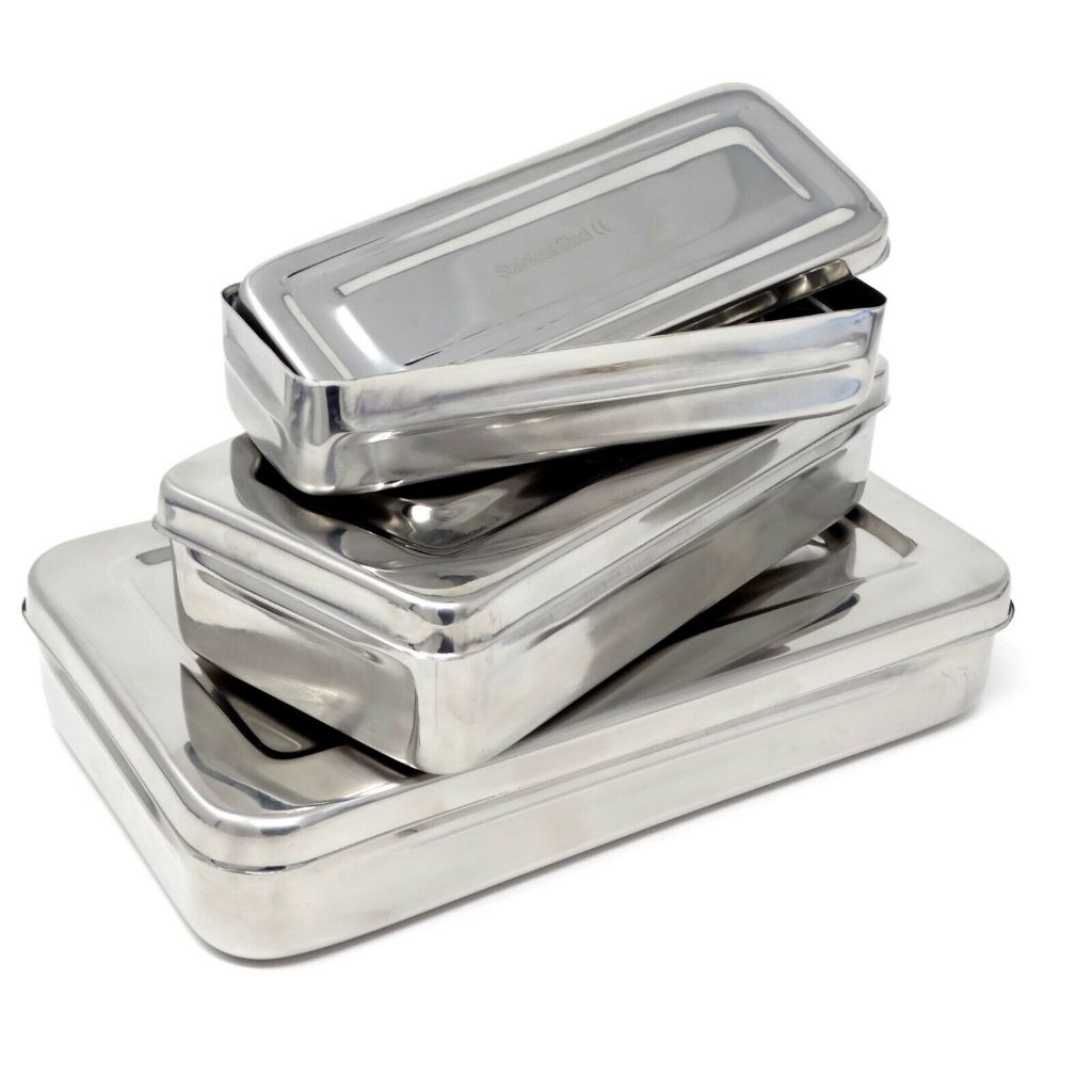 Stainless Steel Surgical Dental Instruments Storage Box Container ...