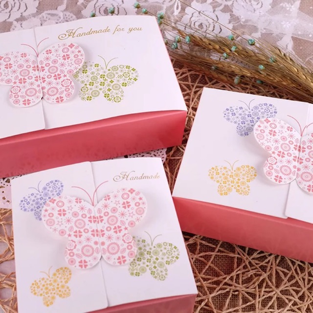 BB-140 (5pcs) Butterfly Pastry/ Cookie/ Mooncake Packaging Box | Shopee ...