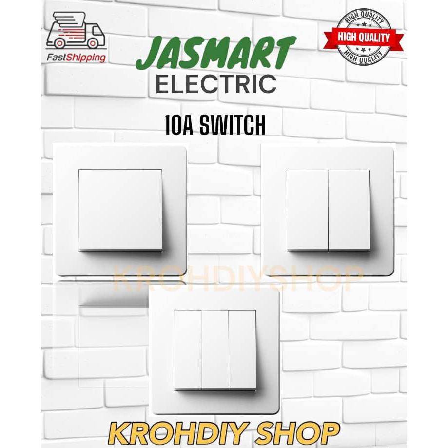 JASMART 1GANG / 2GANG AND 3GANG 10A SWITCH S86K11 (ELECTRIC) | Shopee ...