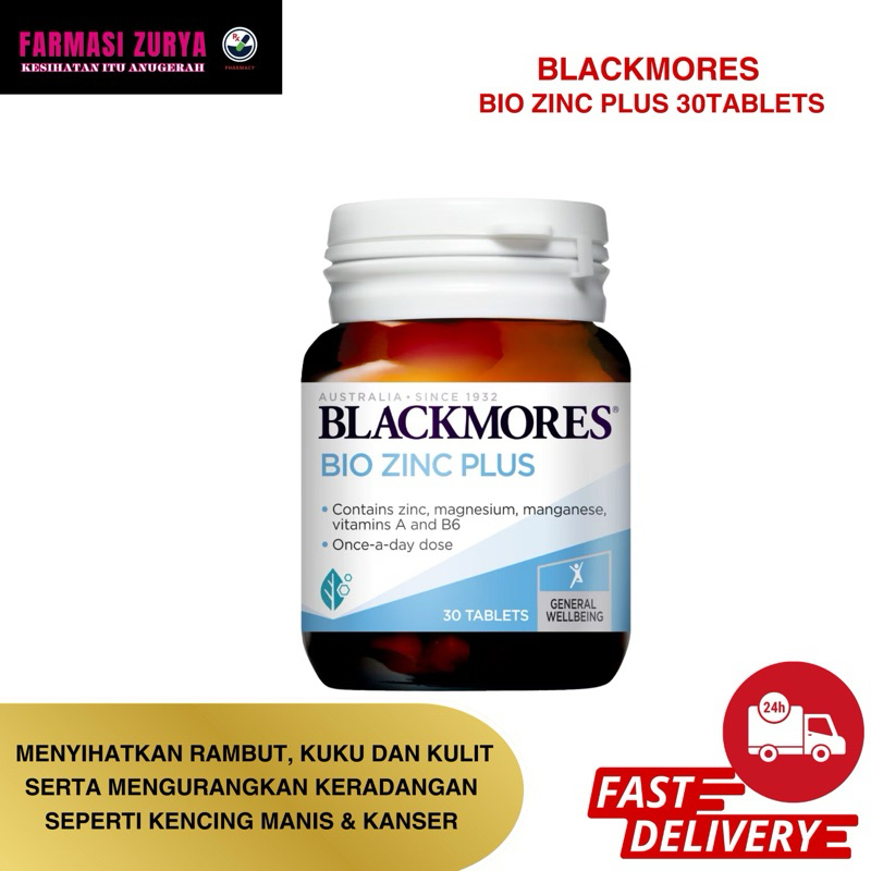 BLACKMORES BIO ZINC PLUS (30 TABLETS) | Shopee Malaysia