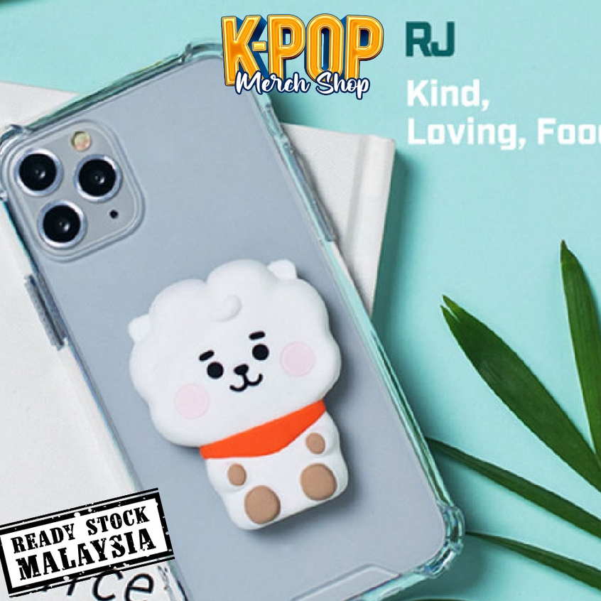BTS BT21 Tinytan Bangtan OT7 Kpop Merch Phone Bracket Mobile Finger ...