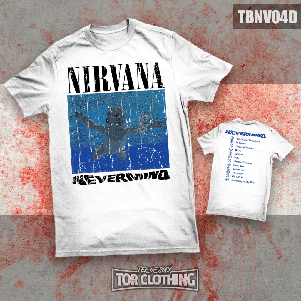 (Ready Stock) Tor Clothing T-shirt Nirvana - White - Nevermind - Band Rock - TBNV04D | Shopee ...