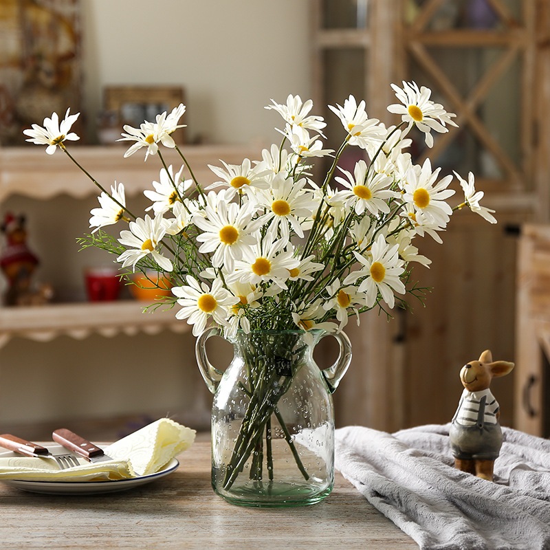 5 Heads Daisy Artificial Flower Home Living Wedding Decoration Hand ...