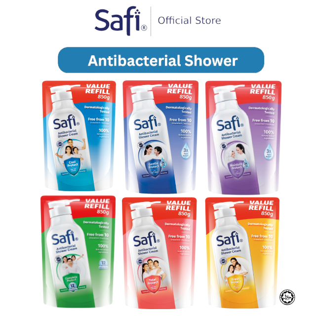 SAFI Antibacterial Shower 850g Cool Protect Moisture Protect Total ...
