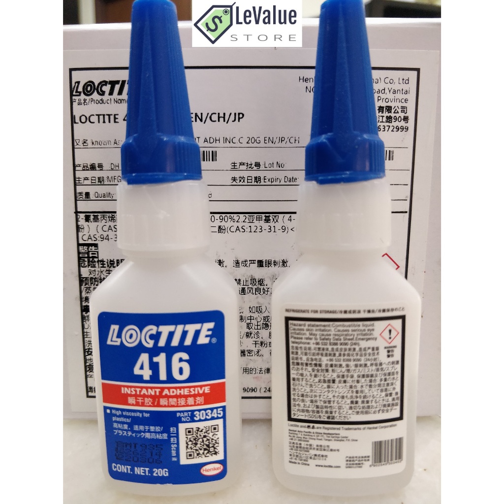 LOCTITE 416 Super Bonding Instant Adhesive 20g With QR Code - 30345 ...