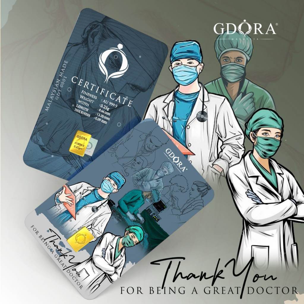 GDORA Gold Bar Doctor 0.25gram 999.9 | Shopee Malaysia