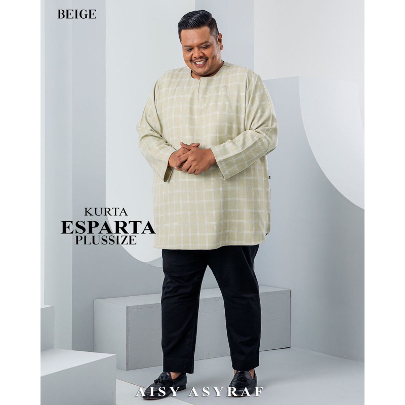 [KURTA PLUSSIZE RAYA] Kurta Esparta Plussize 4XL - 7XL Aisy Asyraf by ...