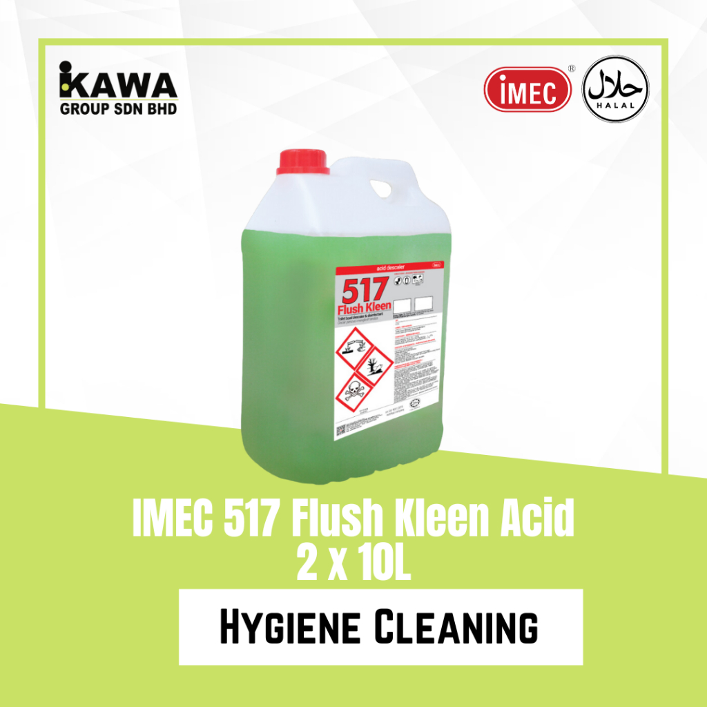 IMEC 517 Flush Kleen Acid Toilet Bowl Cleaner and Disinfectant, Halal ...